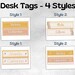 Desk Tags, Student Name Tag, Student Desk Labels, Student Name Labels ...