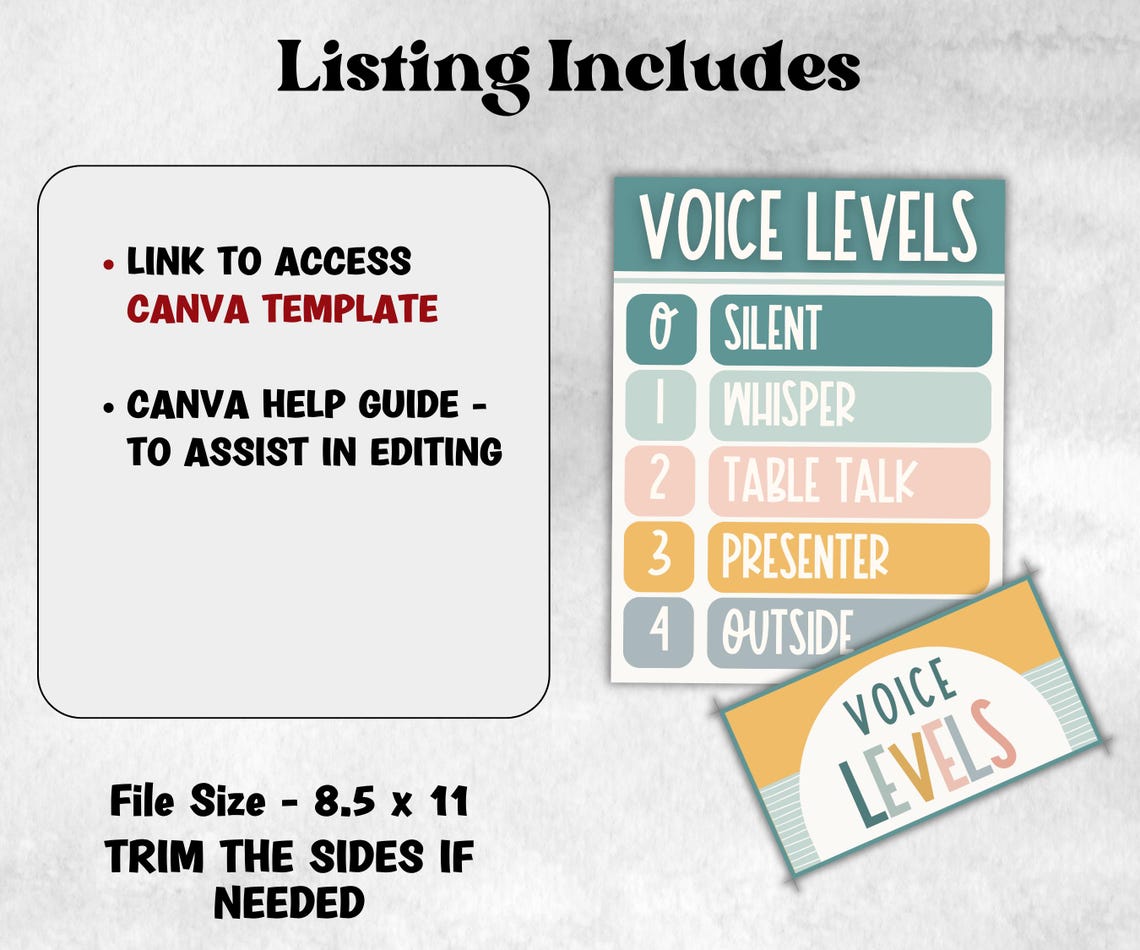 Voice Level Chart, Class Voice Level, Voice Level Display, Noise Level ...