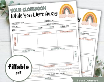 Farmhouse Boho Teacher Mail Note From the Teacher Teacher - Etsy