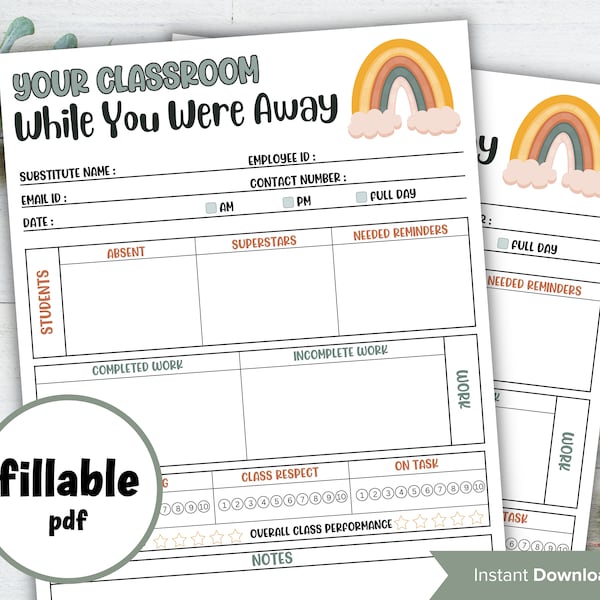 Teacher Notes - Etsy