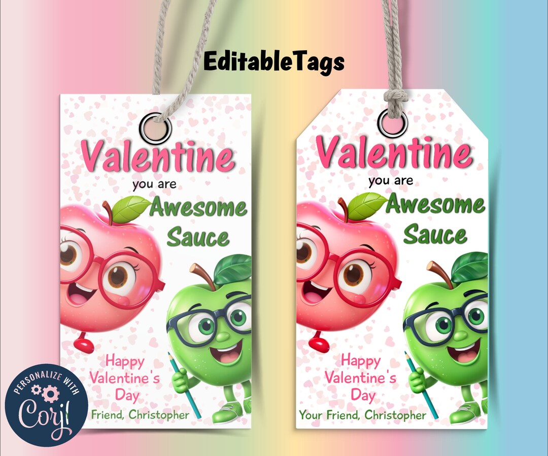 You're Awesomesauce Valentines Classroom Kids Valentine Cards Printable ...