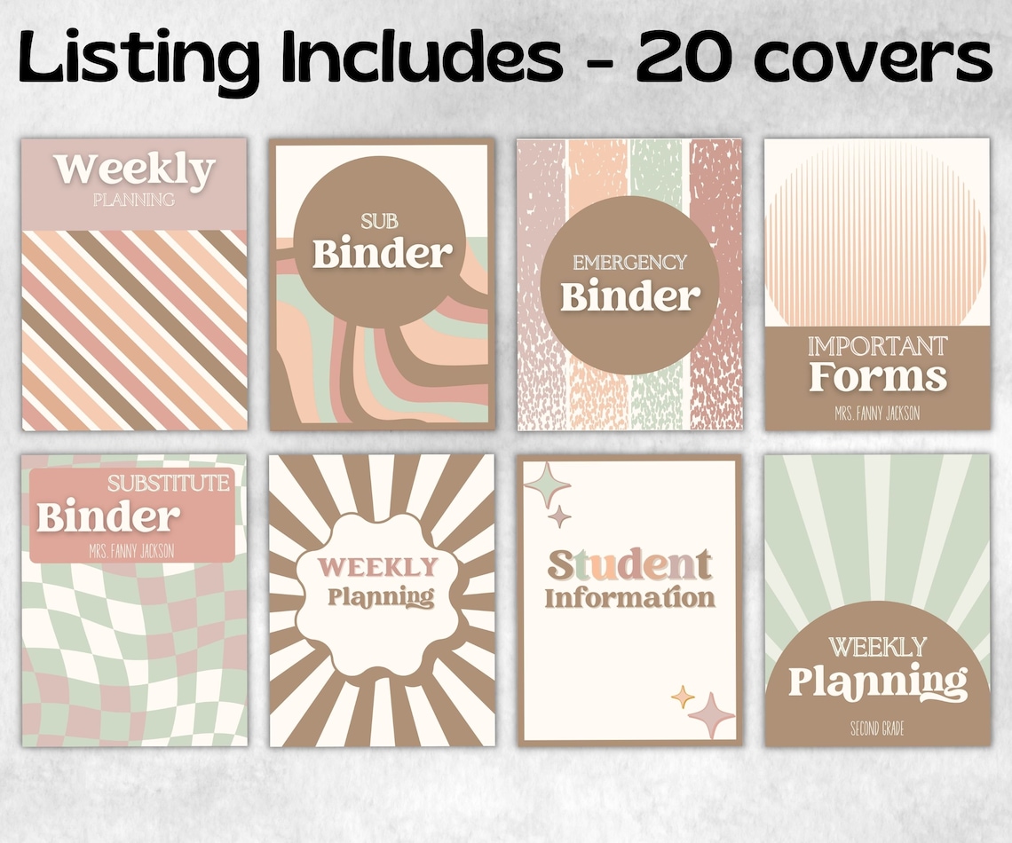 Classroom Teacher Binders and Folder Covers, Editable Binder Covers and ...