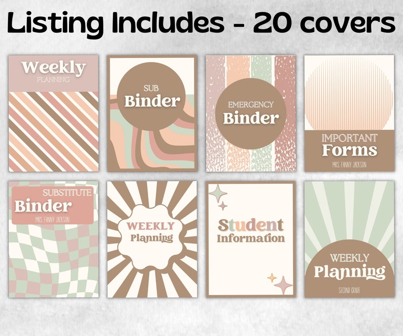 Classroom Teacher Binders and Folder Covers, Editable Binder Covers and ...