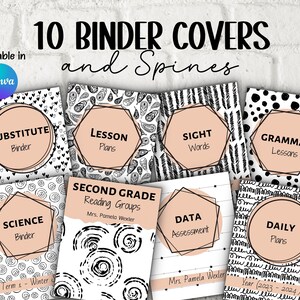 Editable Binder Covers and Spines I Printable Binder Cover I Homeschool ...