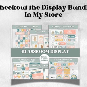 School Calendar, Editable Calendar Display, Classroom Calendar, Back to ...