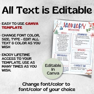 January Winter Classroom Newsletter, Daycare Class Newsletter ...