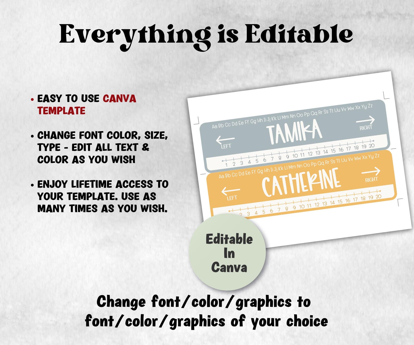 Student Name Labels, Student Desk Labels, Desk Tags, Student Name Tag ...