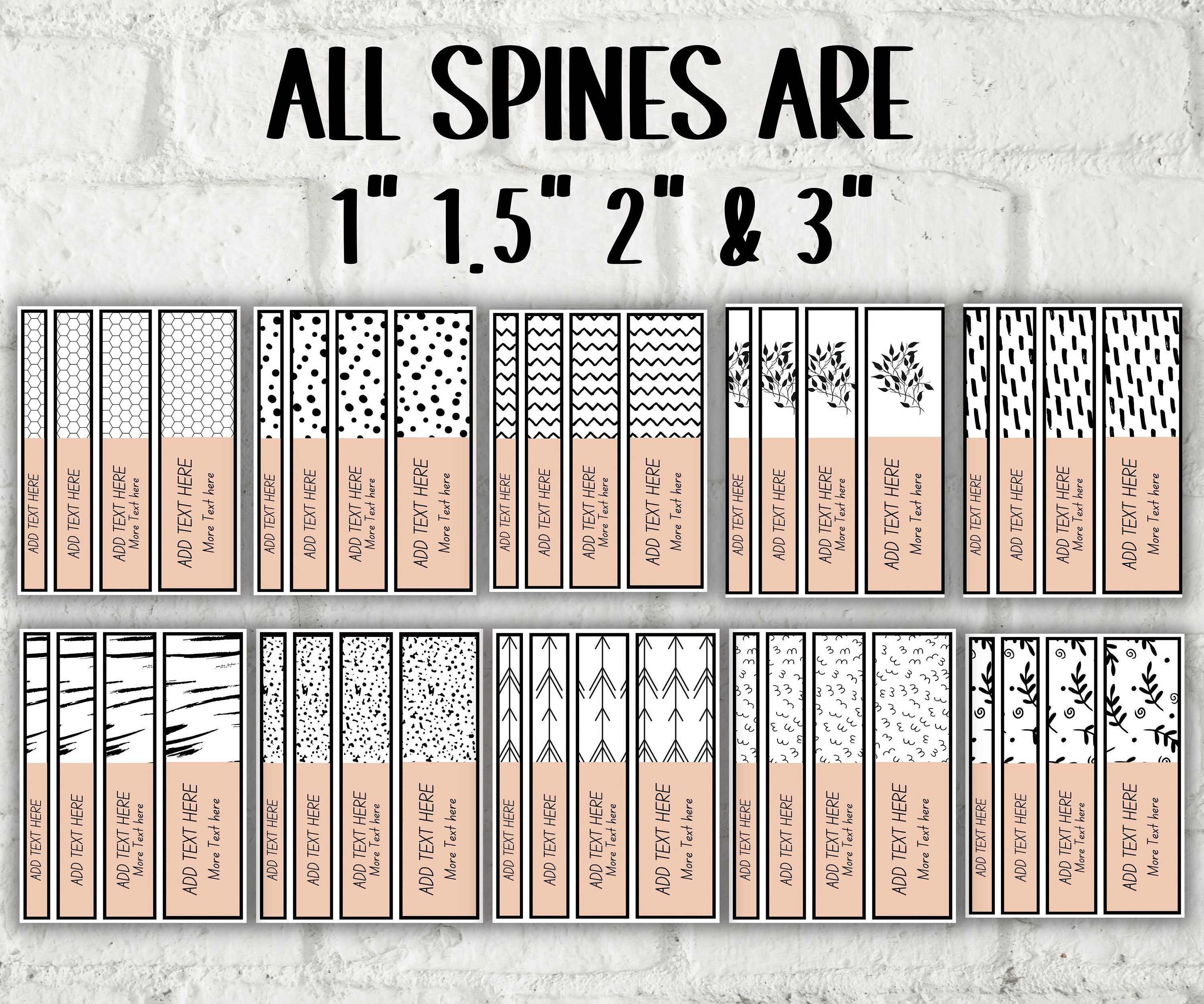 Editable Binder Covers and Spines I Printable Binder Cover I - Etsy