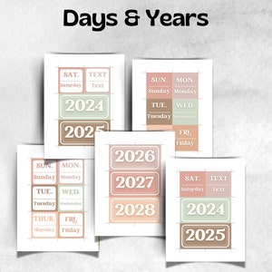 Editable Calendar Display, Classroom Calendar, Back to School, School ...