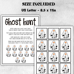 Halloween Ghost Scavenger Hunt, Kids Halloween Ghost Theme Party, Ghost ...