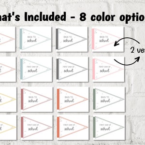 Back to School Pennant Flag, 1st Day of School Pennant Flag, Back to ...