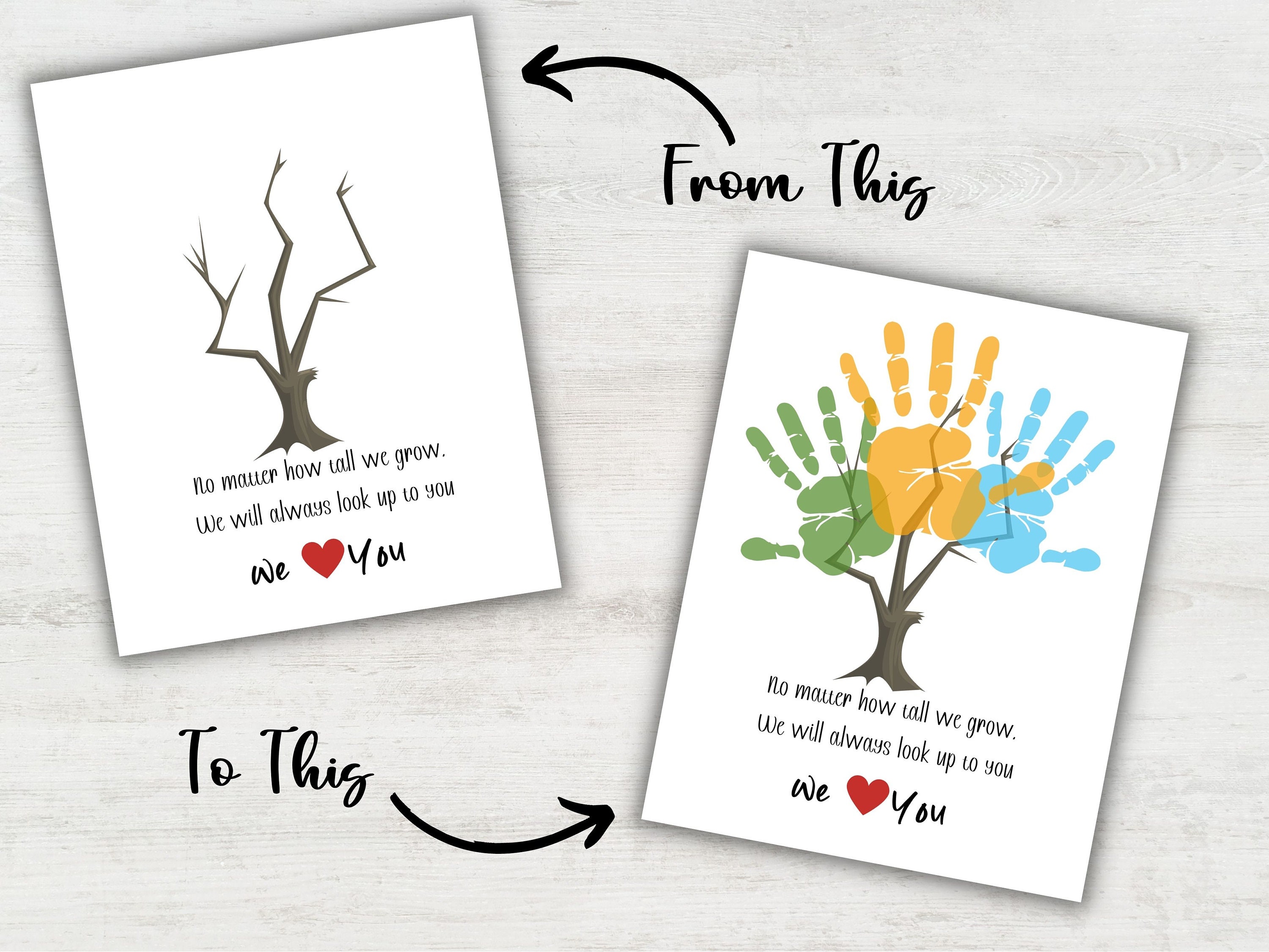 Fathers Day Handprint Art I Handprint Craft I Fathers Day Gift I First ...