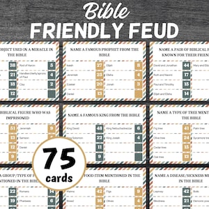 Christian Bible Study Game, Bible Trivia for Adult and Teen, Bible ...