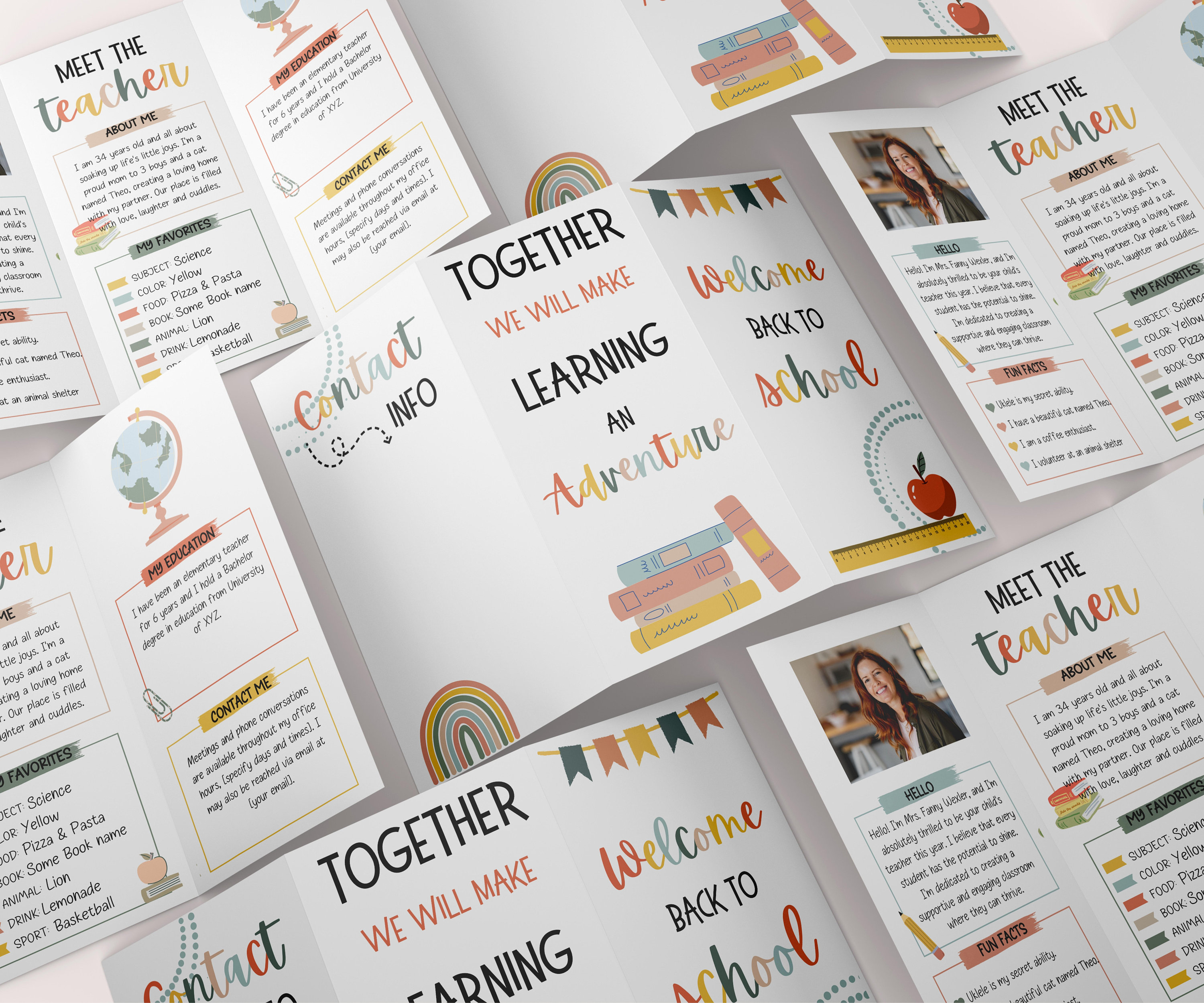 Meet the Teacher Editable I I Meet the Teacher Trifold Brochure I ...