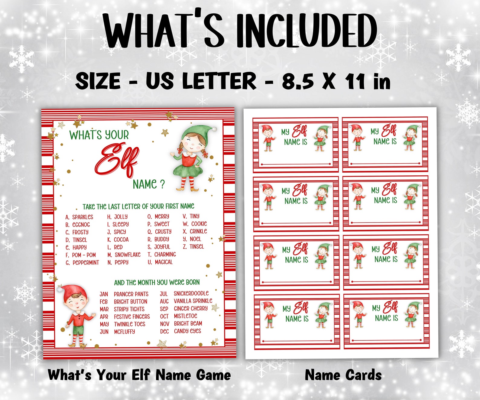 Elf Name Board Sign Elf Name Generator Christmas Activities - Etsy