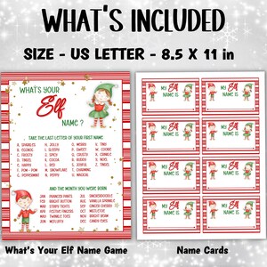 Elf Name Board Sign, Elf Name Generator, Christmas Activities, Holiday ...