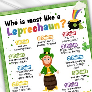 Leprechaun Name Game, St Patricks Day Activity, St Patricks Day Party ...