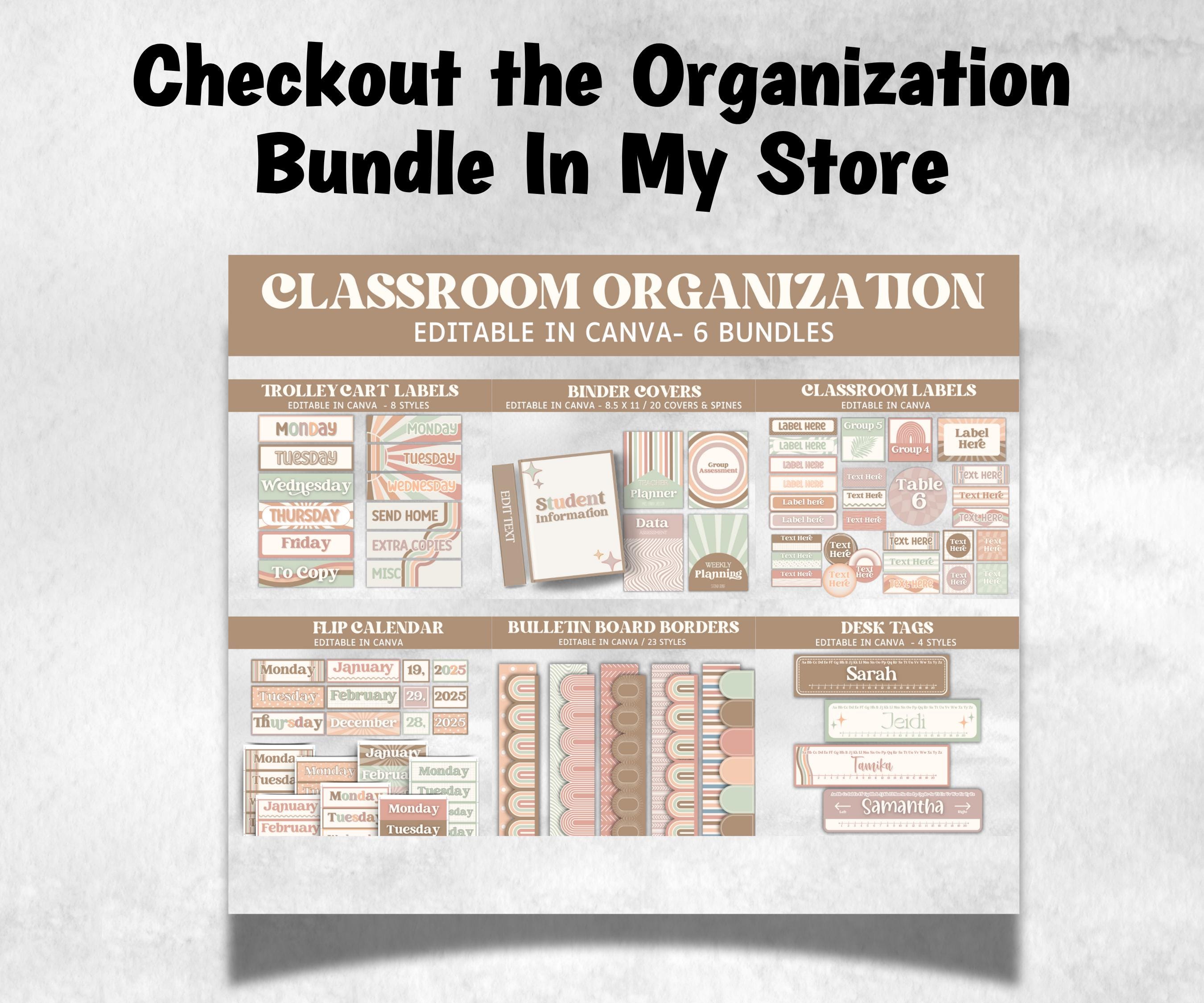 Editable Binder Covers and Spines, Classroom Teacher Binders and Folder ...