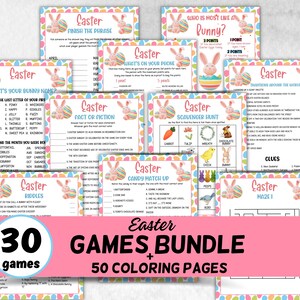 Easter Games Bundle | Easter Classroom Activities for Kids | Easter Pdf ...