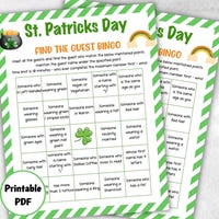 10 St. Patrick's Bingo Patterns, Printable Bingo Game, Bingo Tournament ...