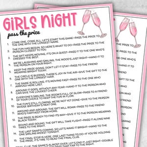 Girls Night Pass the Prize, Left to Right Game, Girl Friends, Ladies ...
