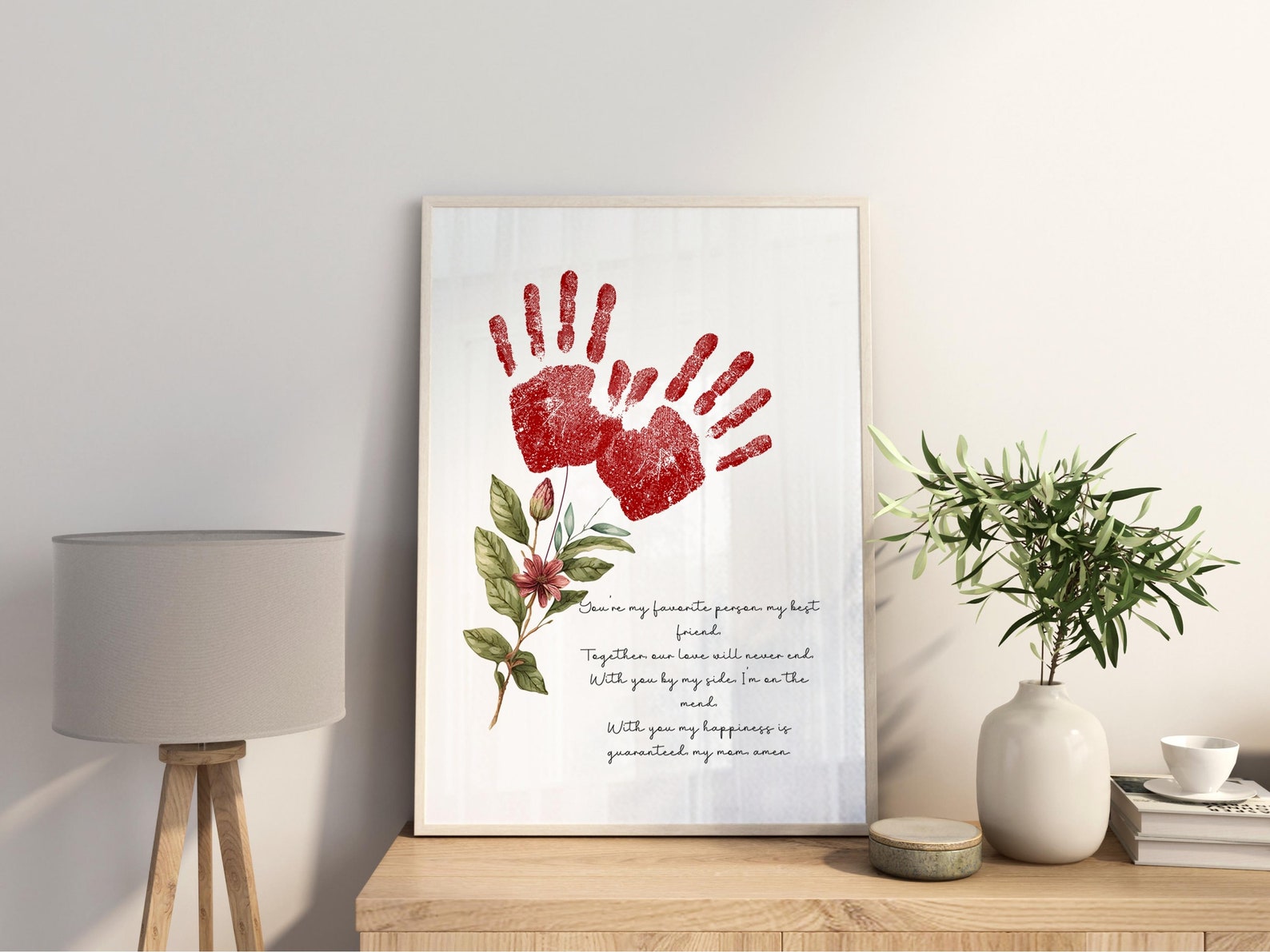 Custom Mother's Day Handprint I Mother's Day Keepsake I Mothers Day ...