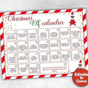 Christmas Planner, Christmas Elf Countdown, Christmas Activities, Kids ...