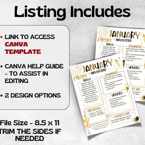 January New Year Classroom Newsletter, Daycare Class Newsletter ...