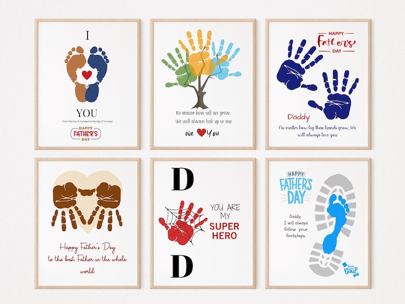 Fathers Day Handprint Art I Handprint Craft I Fathers Day Gift I First ...