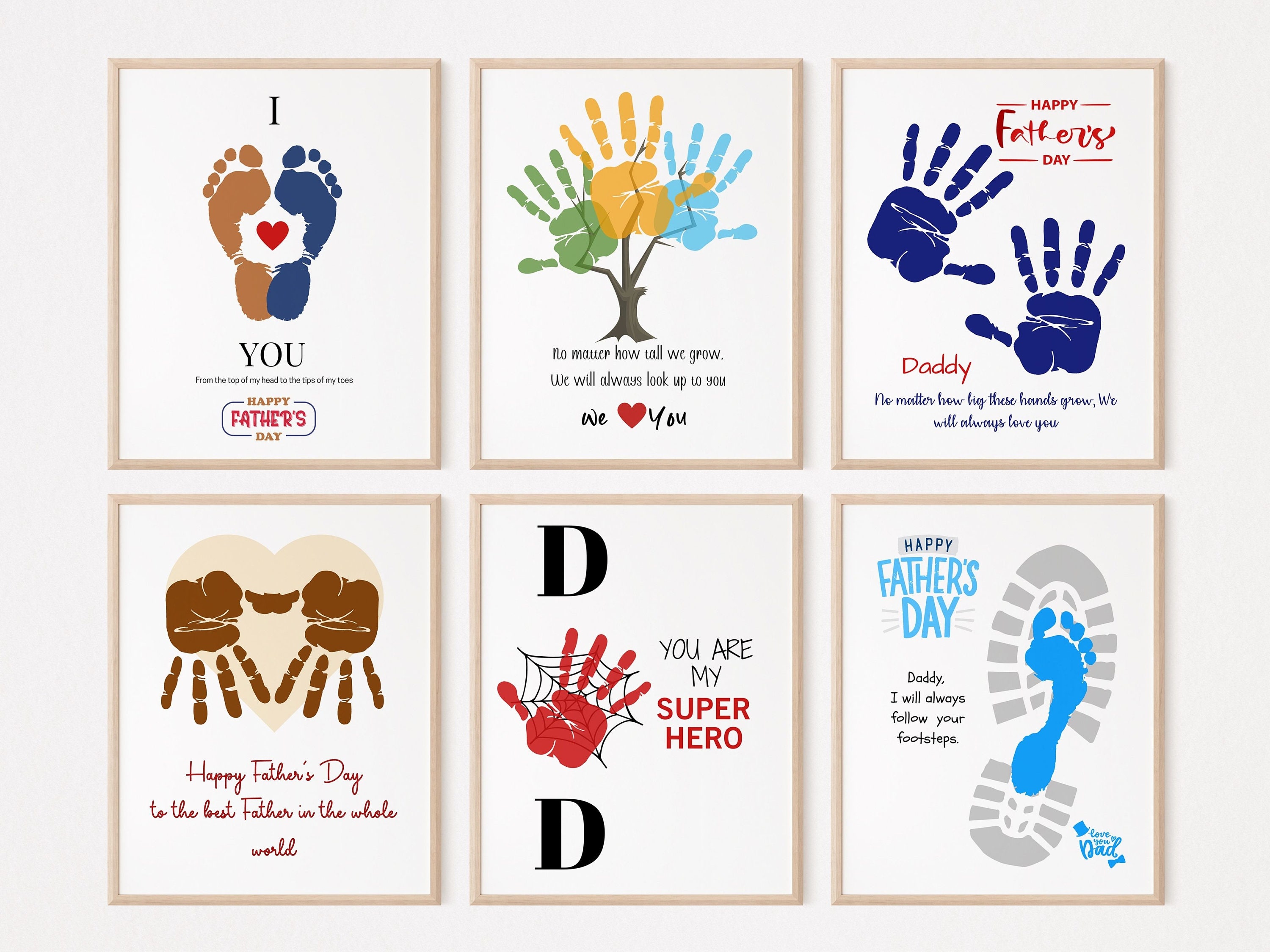 Fathers Day Handprint Art I Handprint Craft I Fathers Day Gift I First ...