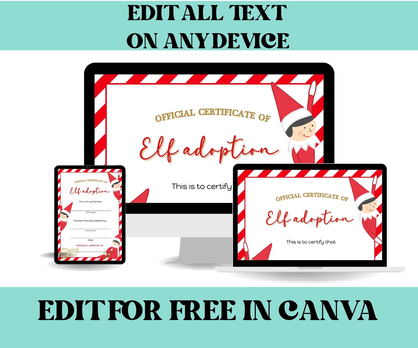 Mini Christmas Elf Cam Bundle , Elf Rules, Elf Kit, Official Elf ...