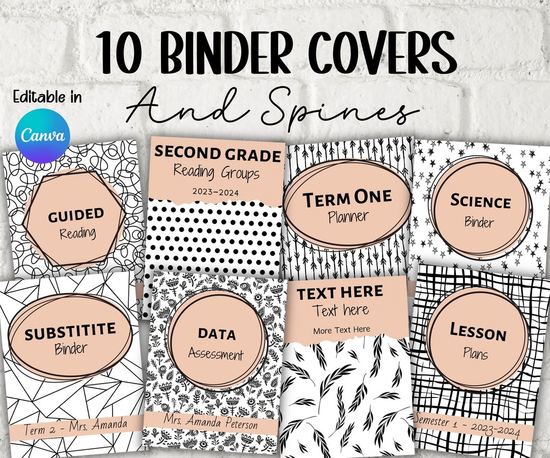 Editable Binder Covers and Spines I Printable Binder Cover I Homeschool ...
