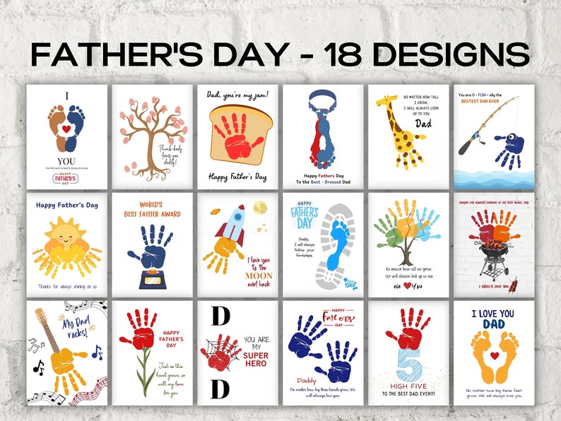 Fathers Day Handprint Art I Handprint Craft I Fathers Day Gift I First ...