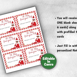 Printable Elf Note, Printable Christmas Activities, Note From Your Elf ...