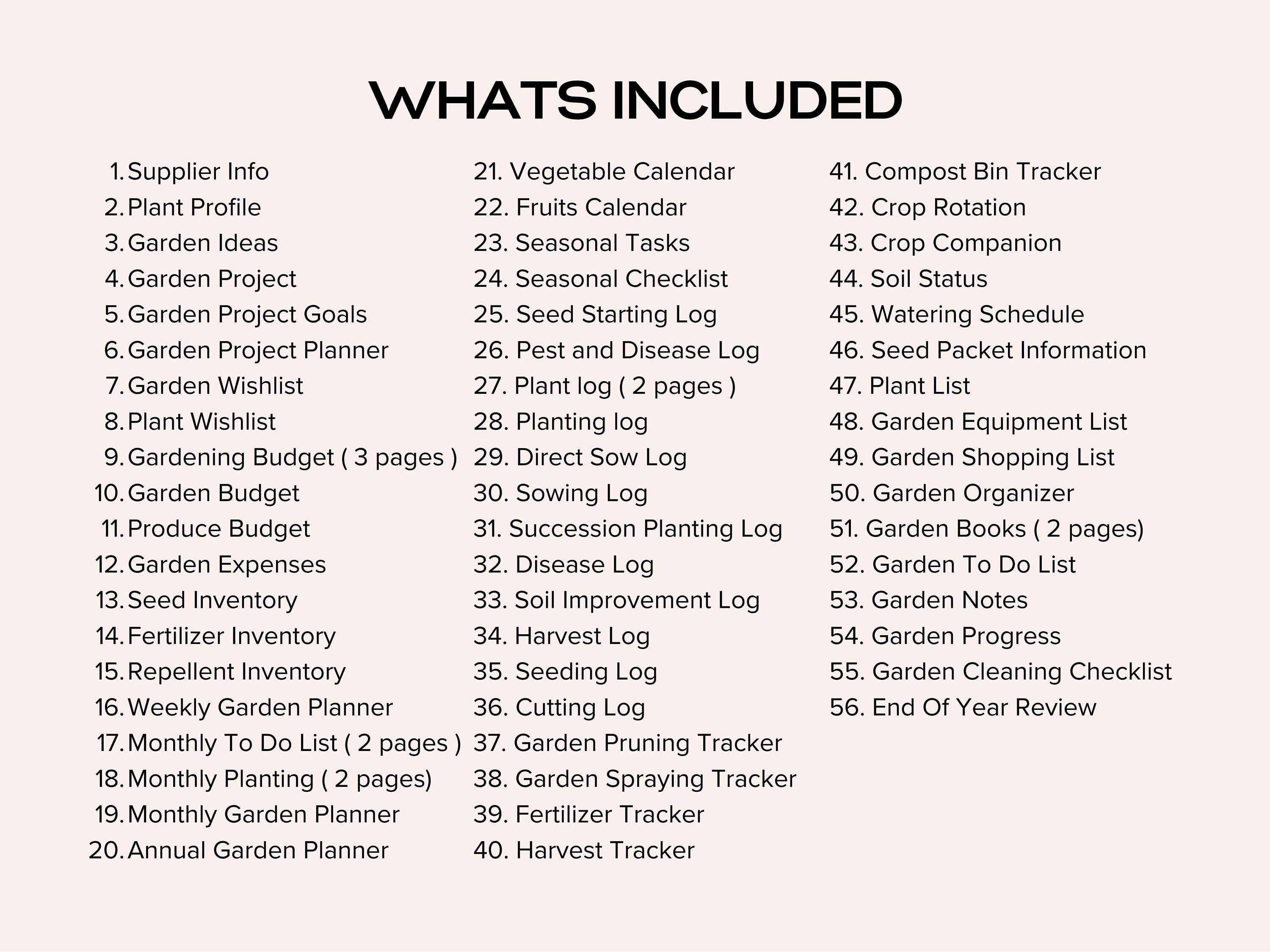 Spring Garden Planner I Plant Planner I Gardening Planner I - Etsy