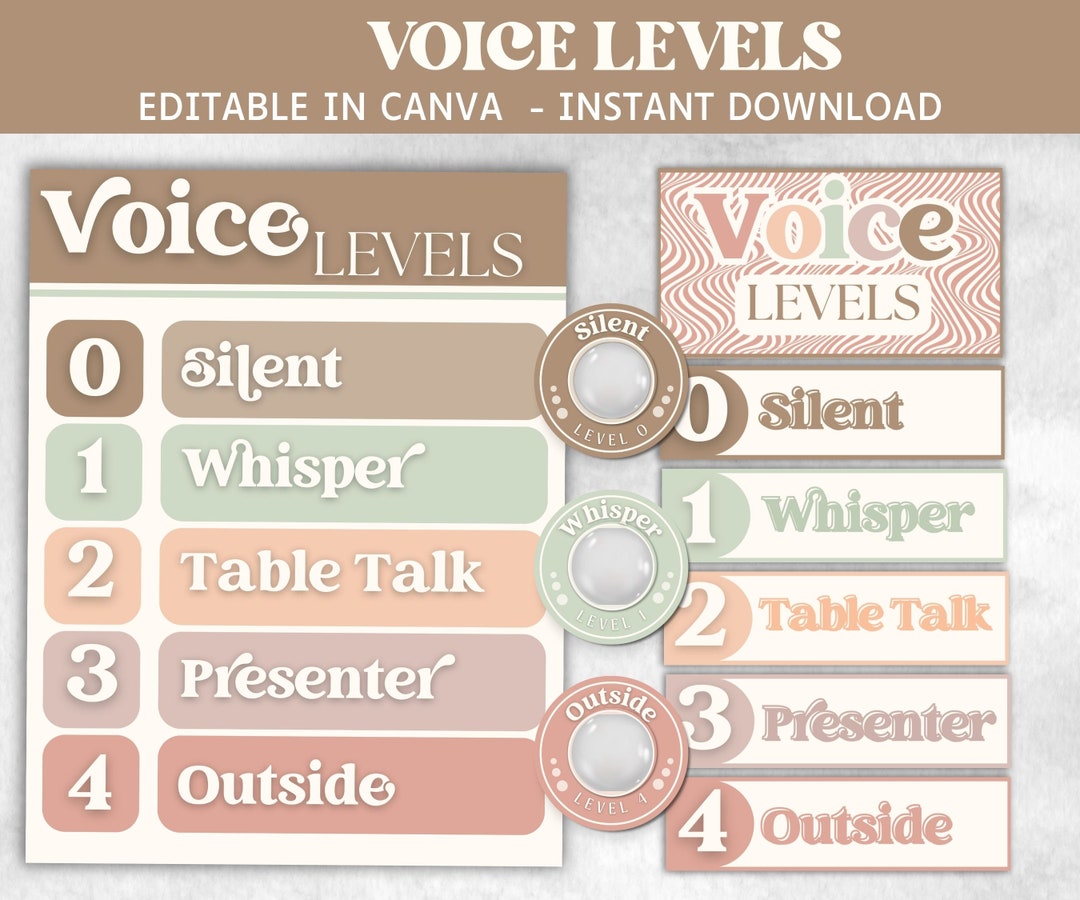 Class Voice Level, Voice Level Chart, Voice Level Display, Noise Level ...