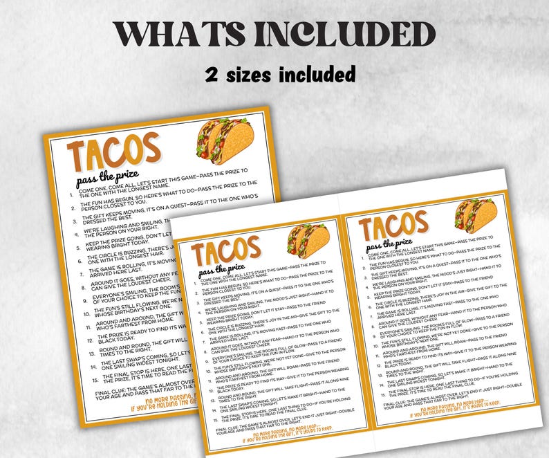 Taco Pass the Prize, Cinco De Mayo, Fiesta Taco Birthday, Southwestern ...