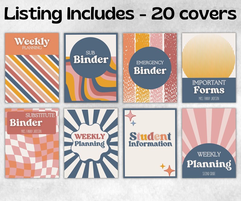 Editable Binder Covers and Spines, Classroom Teacher Binders and Folder ...
