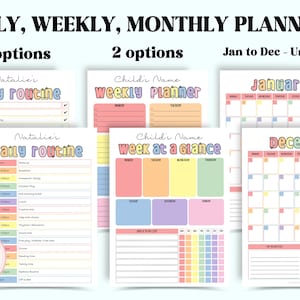 Daily Checklist | Command Center | School Routine | Behavior Chart ...