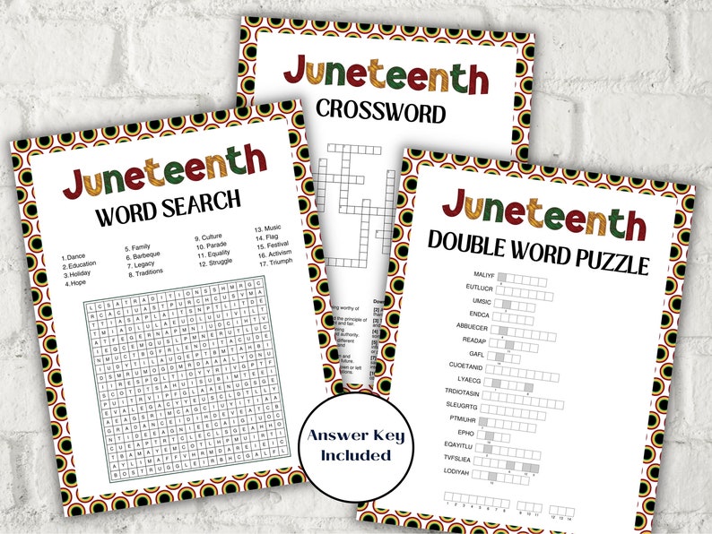 Juneteenth Games Bundle I Juneteenth Activities I African American ...