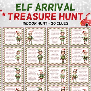 Elf Scavenger Hunt | Elf Props | Printable Elf Game | Christmas Elves ...