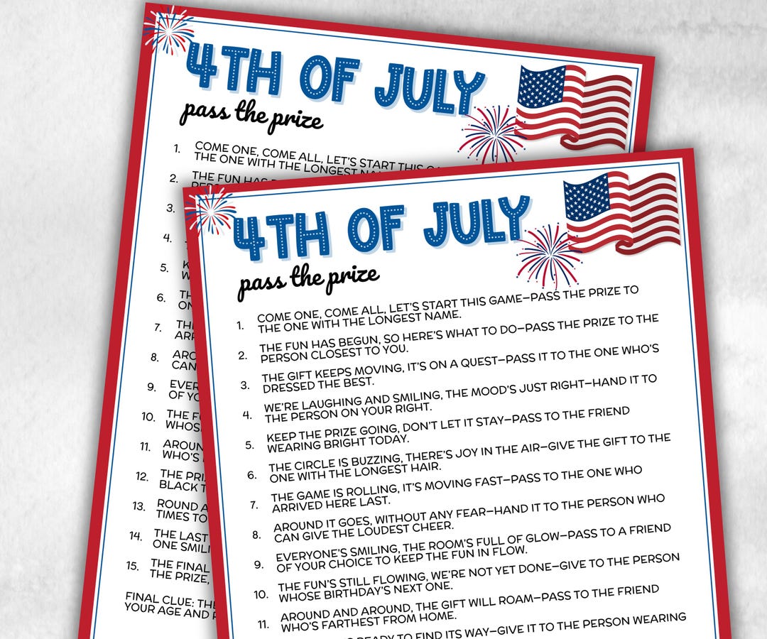 4th of July Party Left Right Game, Bbq Cookout, Summer Games, Sausage ...