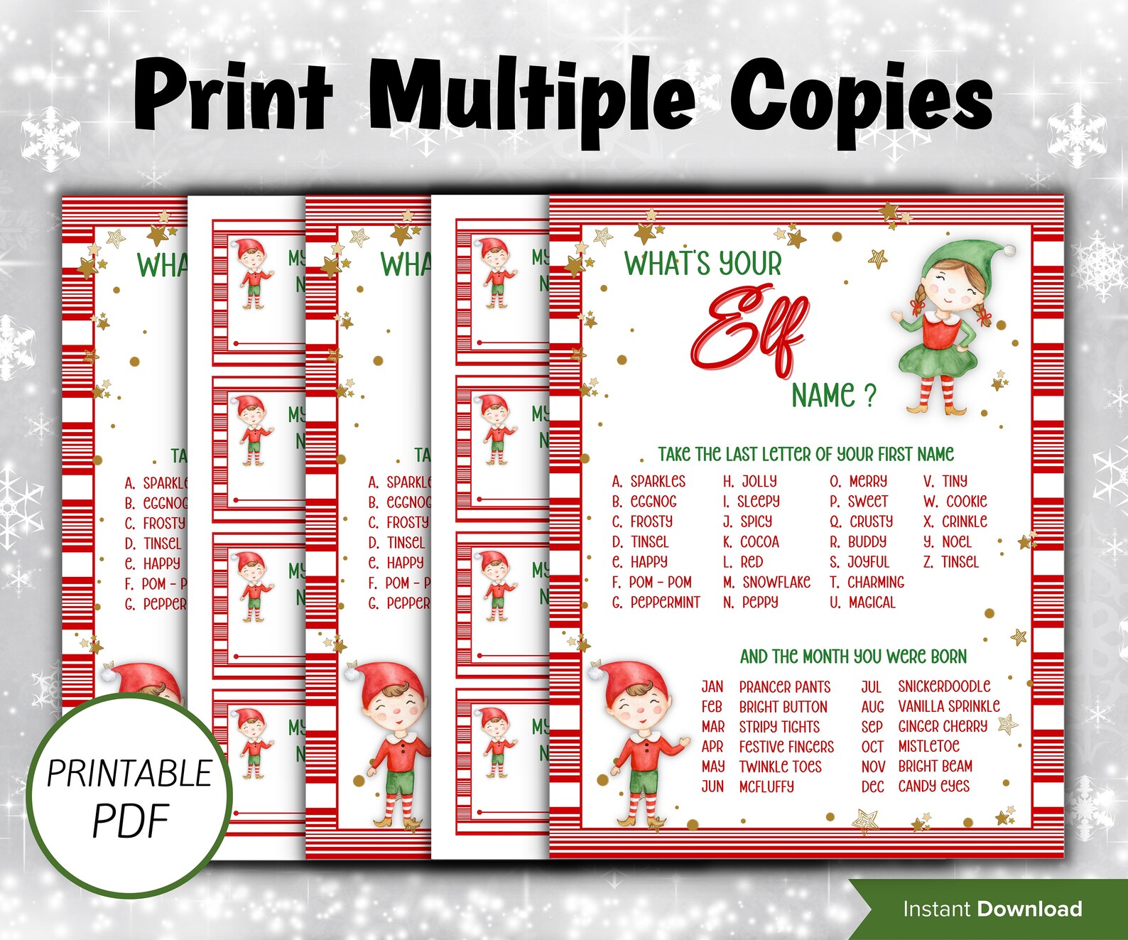 Elf Name Board Sign Elf Name Generator Christmas Activities - Etsy