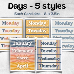 Classroom Flip Calendar, Back to School, Calendar Display, Calendar ...