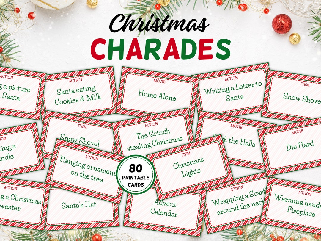Christmas Charades | Christmas Games | Work Holiday Party | Family Game ...