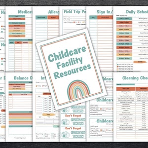 Daycare Starter Kit, Forms Bundle, Childcare Forms, Inhome Daycare ...