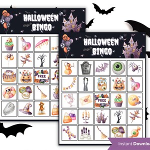 Halloween Bingo | Fun Halloween Games | Halloween Games Printable ...