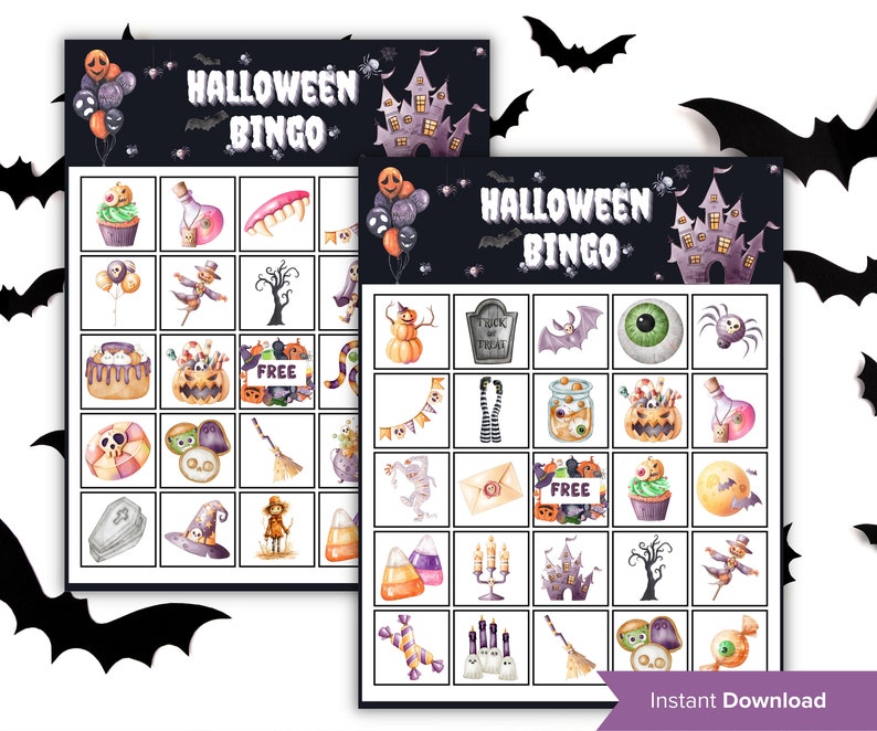 Halloween Bingo | Fun Halloween Games | Halloween Games Printable ...