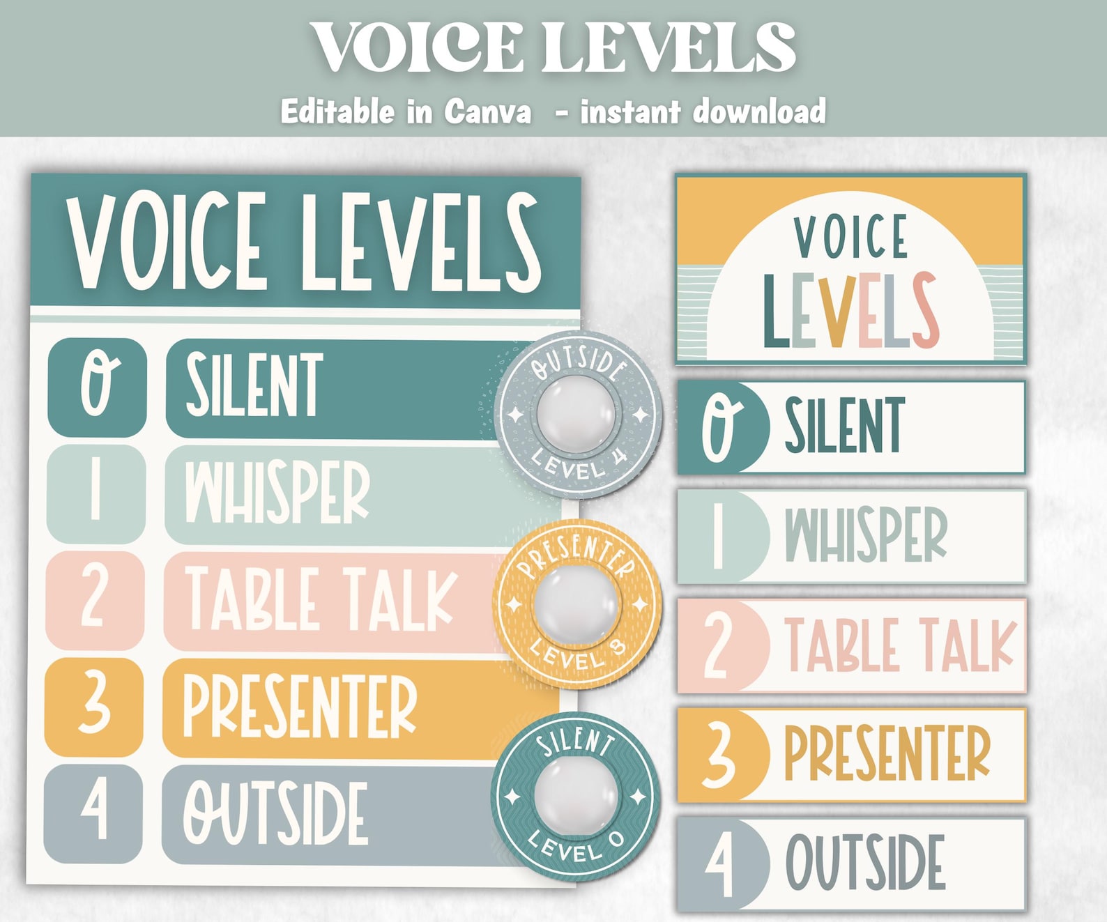Voice Level Chart, Class Voice Level, Voice Level Display, Noise Level ...