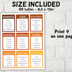 Thanksgiving Taboo Game, Fall Autumn Words Card Game, Family Reunion ...